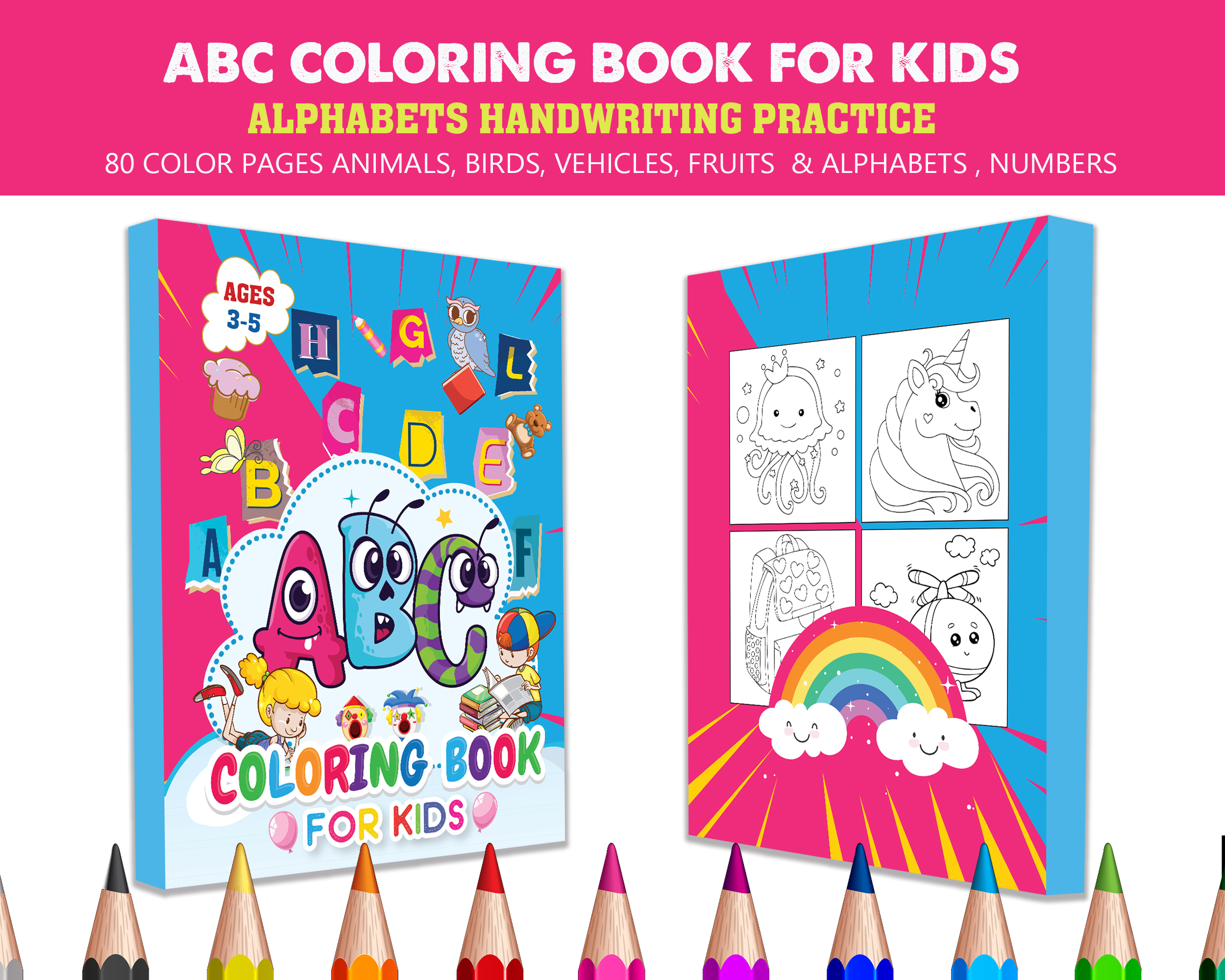 ABC Coloring Book For Kids - Imagenish