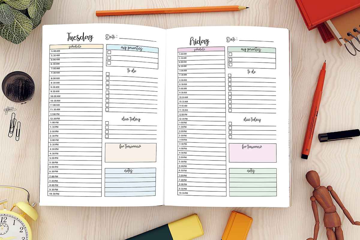 Personal Work Daily Planner - Imagenish